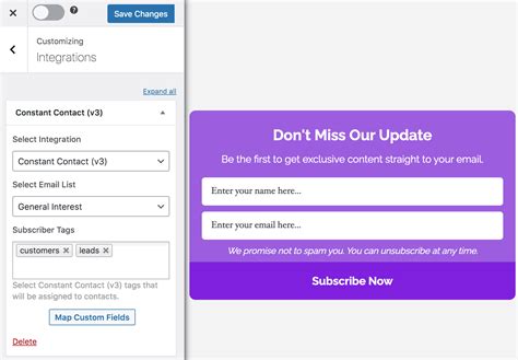 How To Create An Constant Contact Popup Form In Wordpress