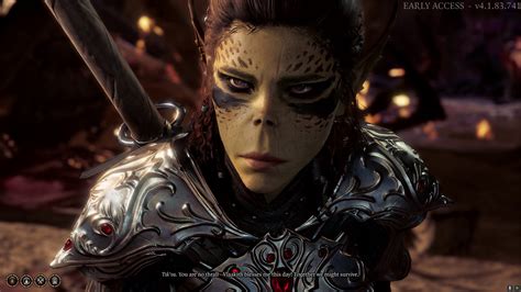 A Screenshot Of Laezel The Githyanki From Baldurs Gate 3 A Fierce