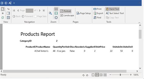 Filter Data Flexreport For Net Componentone