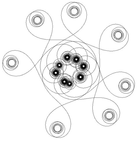 Geometric Patterns Design With Recursive Pursuit Relative Motions