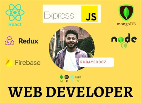 React Js Node Js React Redux Firebase Web App Developer By Rubayed007