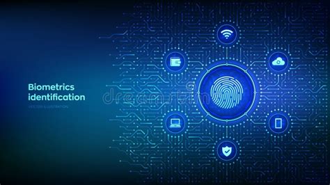 Fingerprint Scanning Biometrics Identification Personal Data Protection Cyber Security