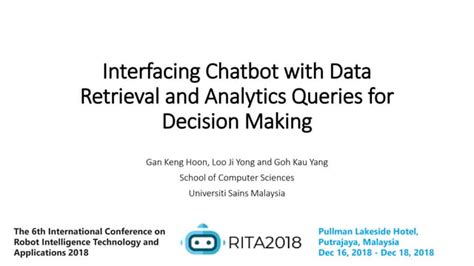 Interfacing Chatbot With Data Retrieval And Analytics Queries For Decision Making Ppt