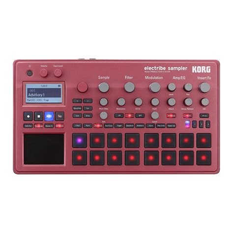 Korg Electribe Sampler Parameter Manual Pdf Download Manualslib