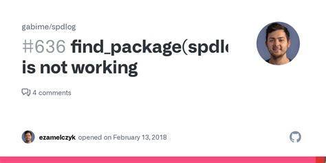Find Package Spdlog Is Not Working Issue Gabime Spdlog GitHub