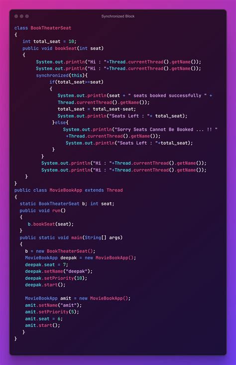 How To Use Synchronized Blocks In Java Rajneesh Yadav Posted On The