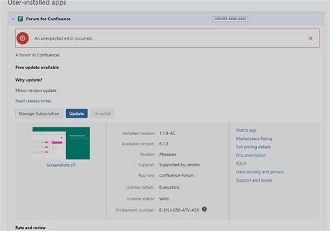 failed update app from manage apps page after update ace to forge