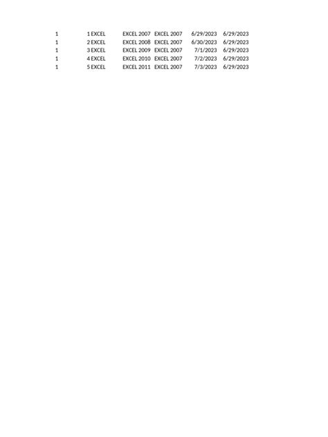 Ejercicio 1 Y 2 Excel 3 Pdf
