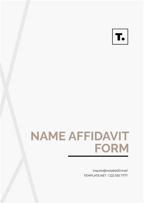 Free Travel Affidavit Form Template To Edit Online
