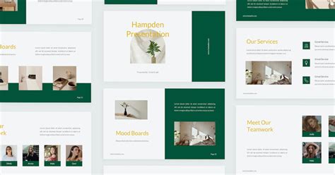 Hampden Minimal Catalogue Powerpoint Template Шаблоны презентаций Envato Elements