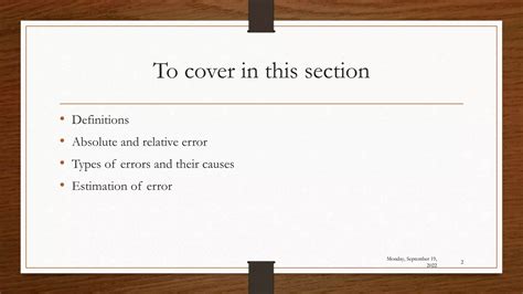 Errors In Chemical Analysislecture 3pptx Chemistry Science