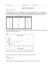 Quiz Regression Solution Pdf Babe Name Quiz Prob Stat Babe Number The General