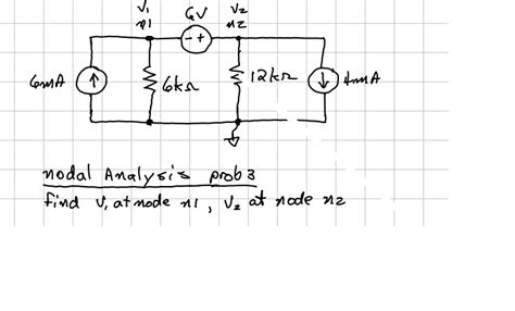 Solved Nodal Analysis Probs Find V At Node N V At Node N Chegg Com