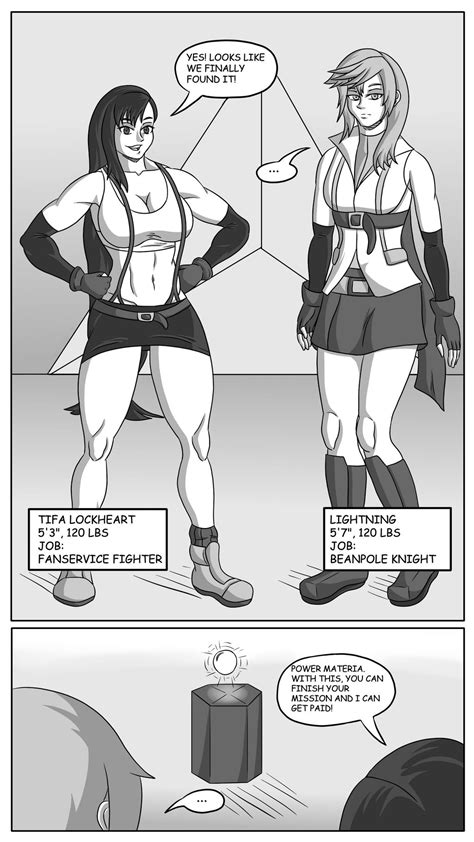 Tifa Lightning Growth Drive Comic By Fudgex02 On Deviantart
