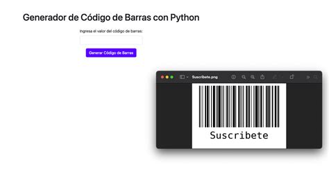GitHub urian121 generar codigos de barra con python Aprende a crear un generador de códigos