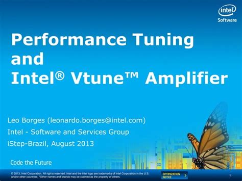 Intel® Vtune™ Amplifier Intel Software Conference 2013 Ppt