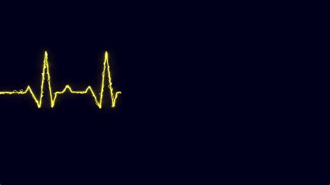 digital heartbeat plus animation glowing heart beat animation