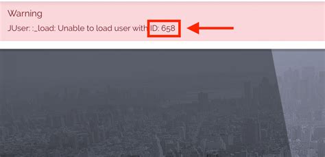 Joomla Risolvere Lerrore Warning Juser Load Unable To Load User With Id” Why Tech