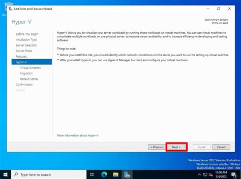 Windows Server 2022：hyper V Enable Disable Procedure Shima System Academy