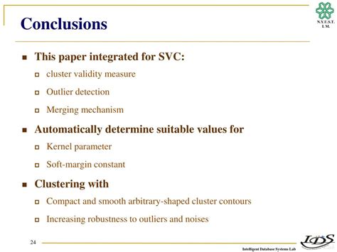 Ppt A Cluster Validity Measure With Outlier Detection For Support Vector Clustering Powerpoint