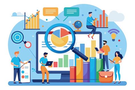 A Group Analyzes Company Performance Metrics Using Data Visualization