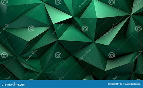 Abstract D Background Of Triangular Shapes In Green Colors Modern Wallpaper Of Geometric