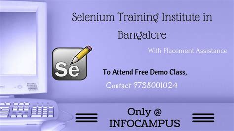 selenium training in bangalore