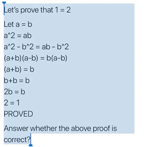 Get Answer Let S Prove That Let A B A Ab A B Ab B Transtutors