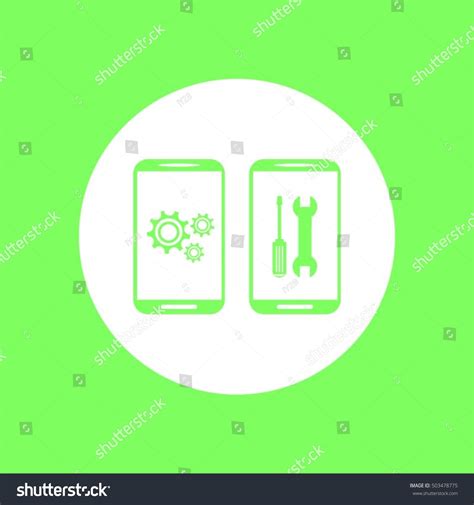 Mobile Phone Repair Icon Technical Support Stock Vector Royalty Free 503478775 Shutterstock