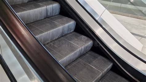 Escalator Side View Riding An Escalator In A Public Place Stock Footage Video Of Long Floor