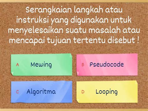 Kelas 9 Algoritma Struktur Data Gerbang Logika Quiz