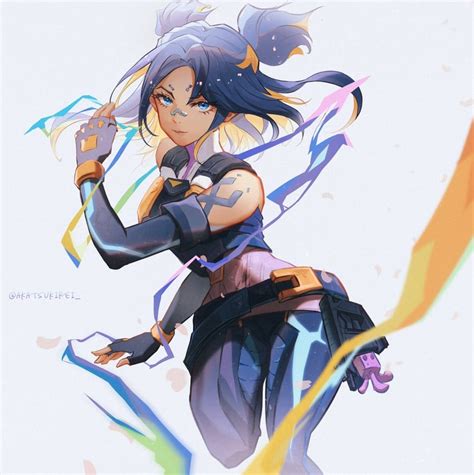 Neon Valorant Drawn By Rei Danbooru