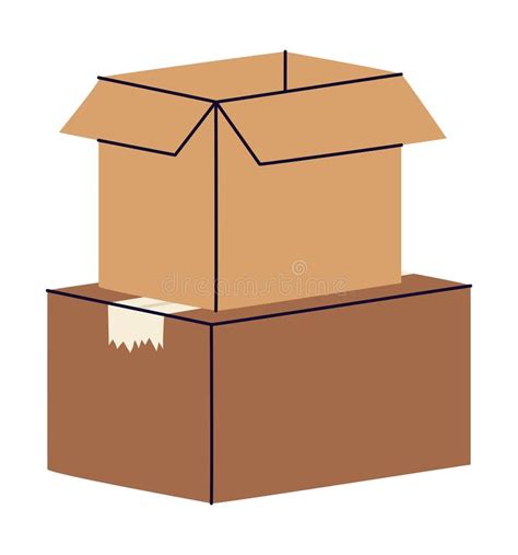 Boxes Stack Icon Stock Vector Illustration Of Isolated 232602746