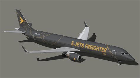 3d Embraer E195f Freighter Turbosquid 2161440