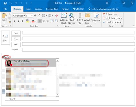 Using Mentions In Your Outlook Email One Minute Office Magic
