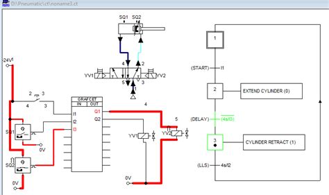 Design A Grafcet Controlled Pneumatic System In Fluidsim Technical