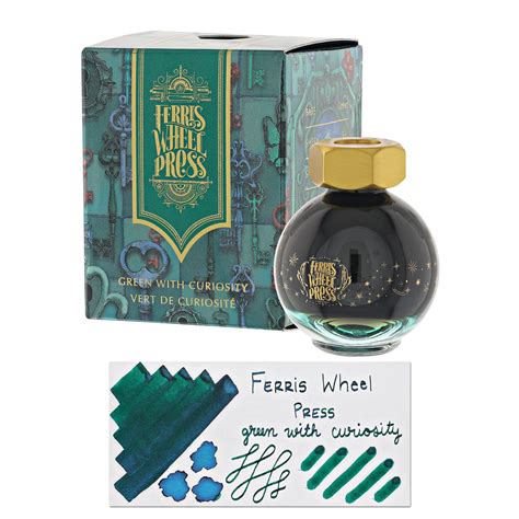 Ferris Wheel Press Bottled Ink In Green With Curiosity 20 Ml