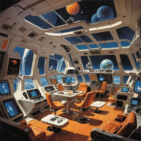 16k Resolution Art By Syd Mead Chris Foss Zero Gravity Living