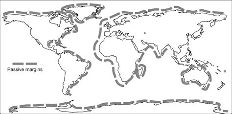 3 The Global Distribution Of Passive Margins Sediments Deposited On Download Scientific