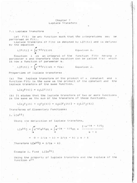 14aeng 201 Chapter 8 Laplace Transforms Pdf