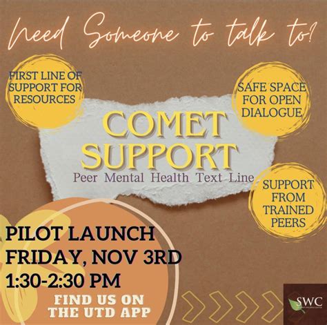 Comet Support Text Line Launches Today From 1 30 2 30pm 🎉 R Utdallas