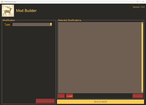 github rollerb cotw mod builder