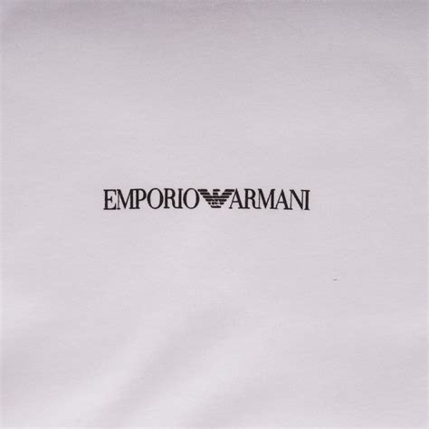 Emporio Armani Logo T Shirt White Stuarts London