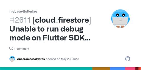 Cloud Firestore Unable To Run Debug Mode On Flutter SDK Beta Release But It Will Run On