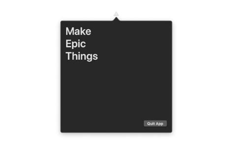 A Macos Menu Bar App Built With Swiftui