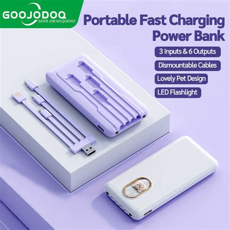Bettdow Mah Powerbank Original Fast Charging Cables And Lights With Dismountable Cable