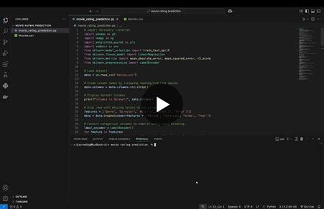 Machinelearning Datascience Movieratings Predictivemodeling Ai