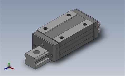 标准型直线导轨 LSBLA55 200 FC轻预压 H 高级 SOLIDWORKS 2018 模型图纸下载 懒石网