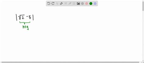 Rewrite Expression Without Absolute Value Bars 2 5