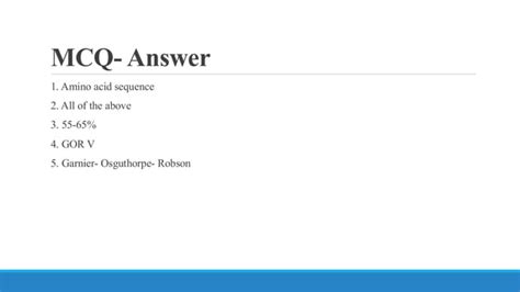 Computational Biology Secondary Structure Prediction Gor Pdf